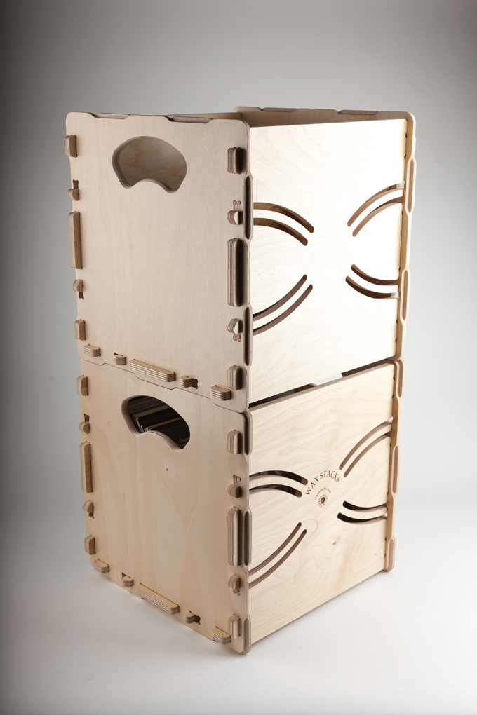 Stacking Ridges | Wax Stacks | Portable, Stackable, Record Crates