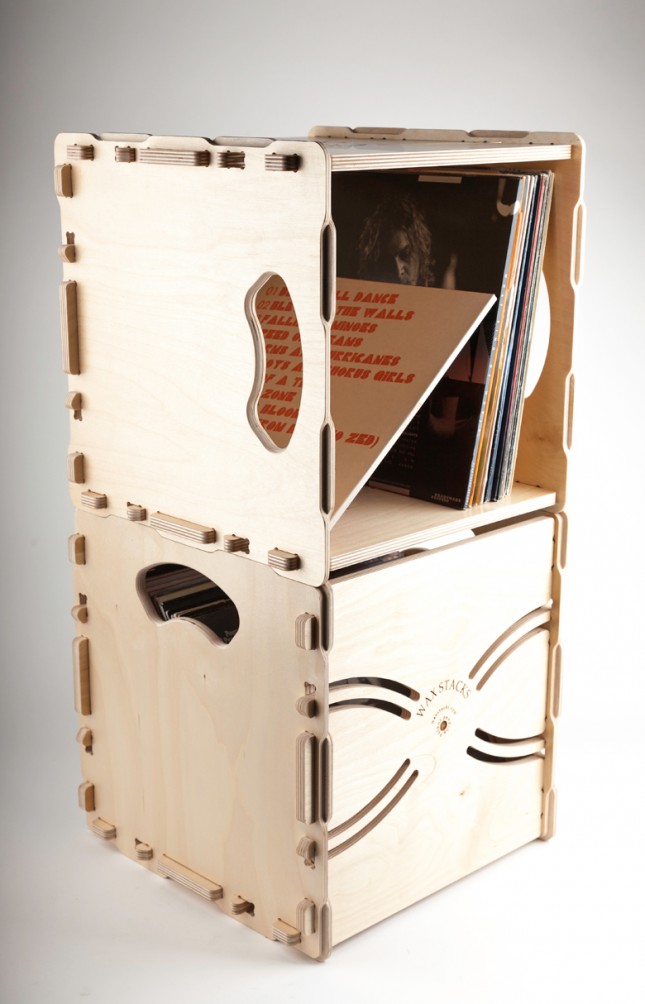 Stacking Ridges | Wax Stacks | Portable, Stackable, Record Crates